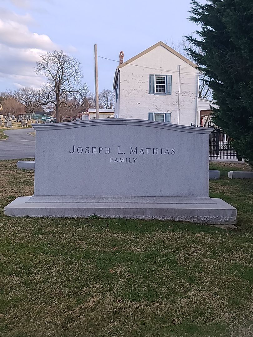 Joseph L. Mathias (1884 - 1963) / Westminster Cemetery